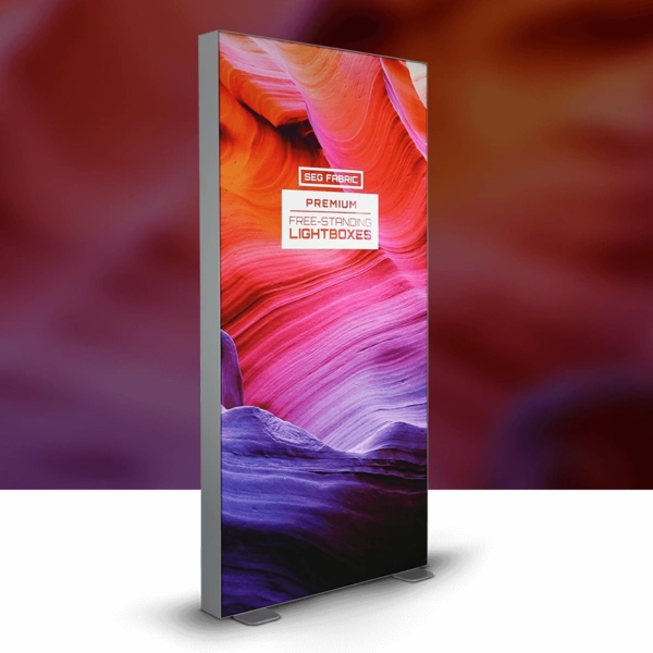 SEG Fabric Free-Standing Lightboxes | Anchor Printworks